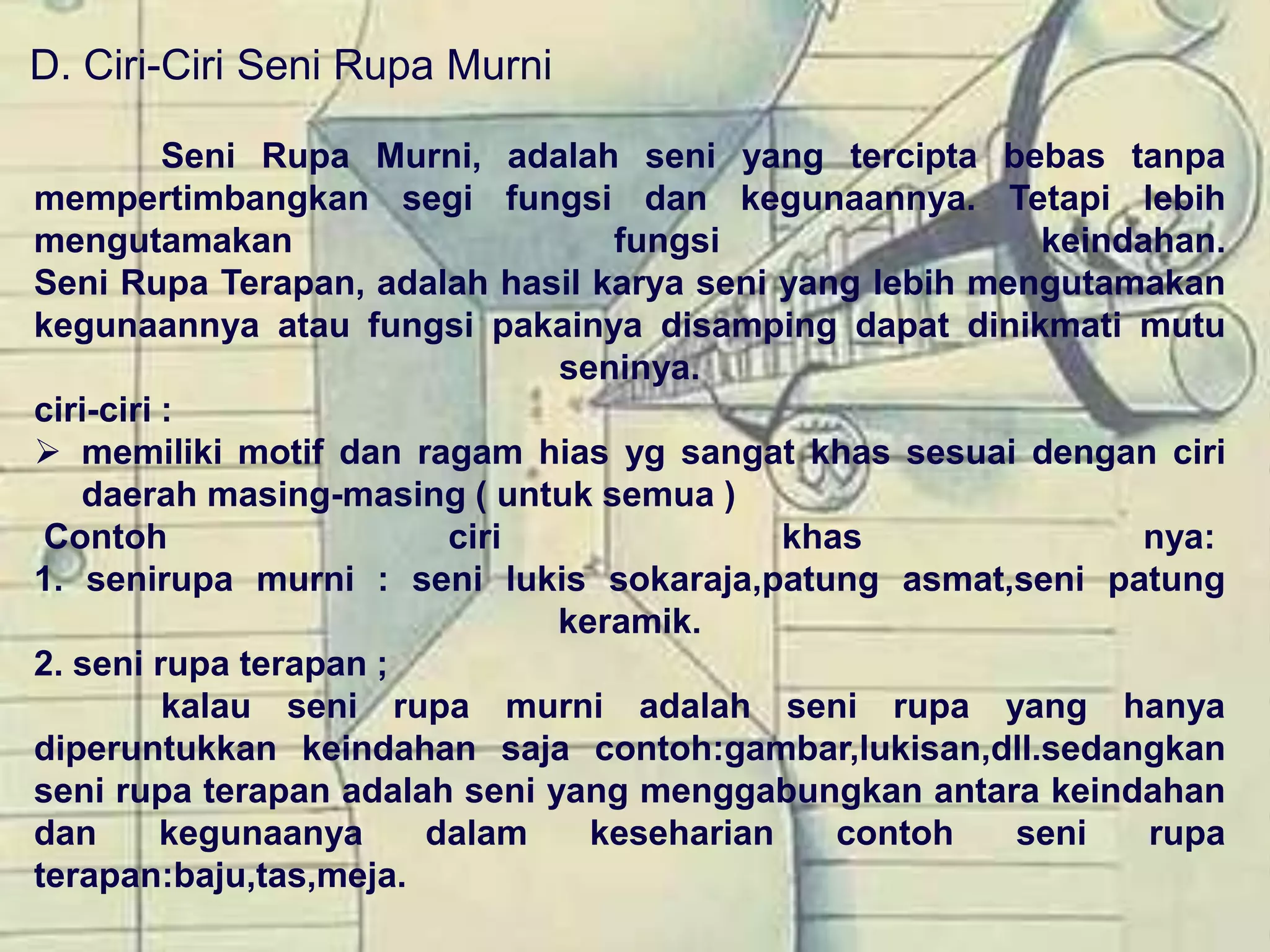 Seni rupa murni | PPTX