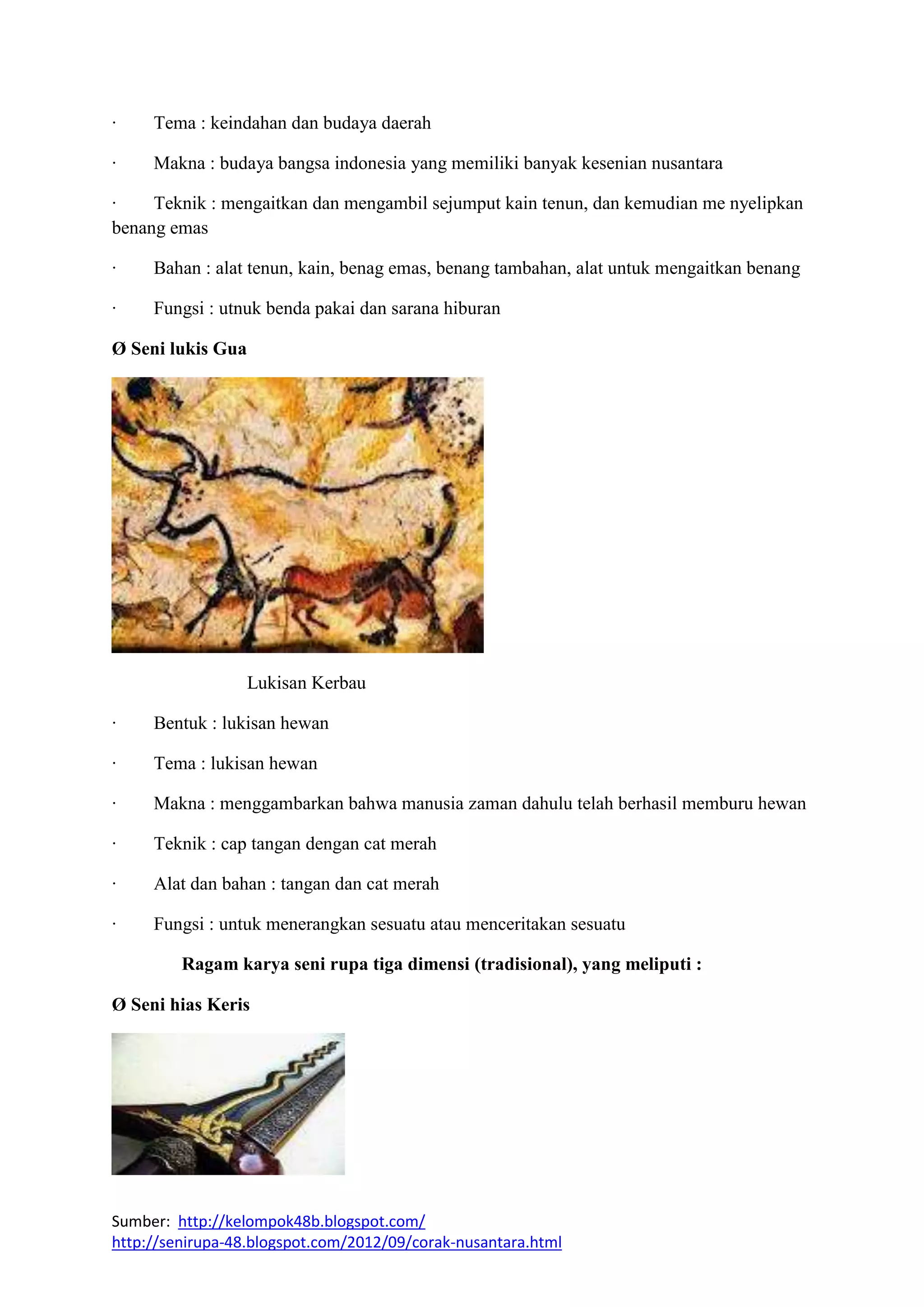 Seni rupa nusantara | DOCX