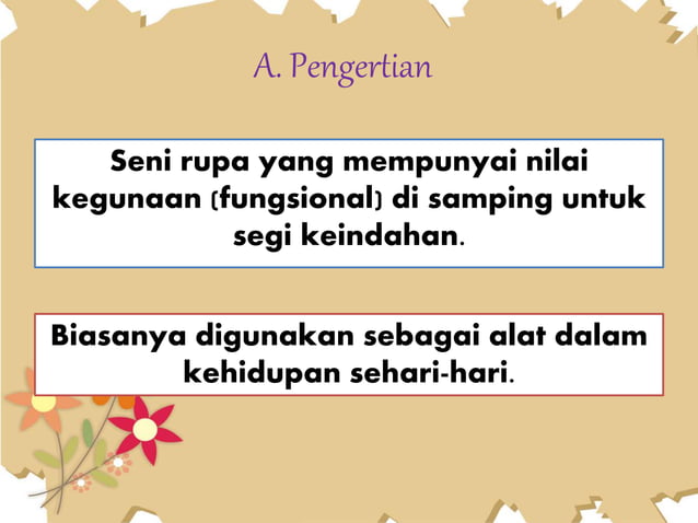 Seni rupa terapan | PPTX