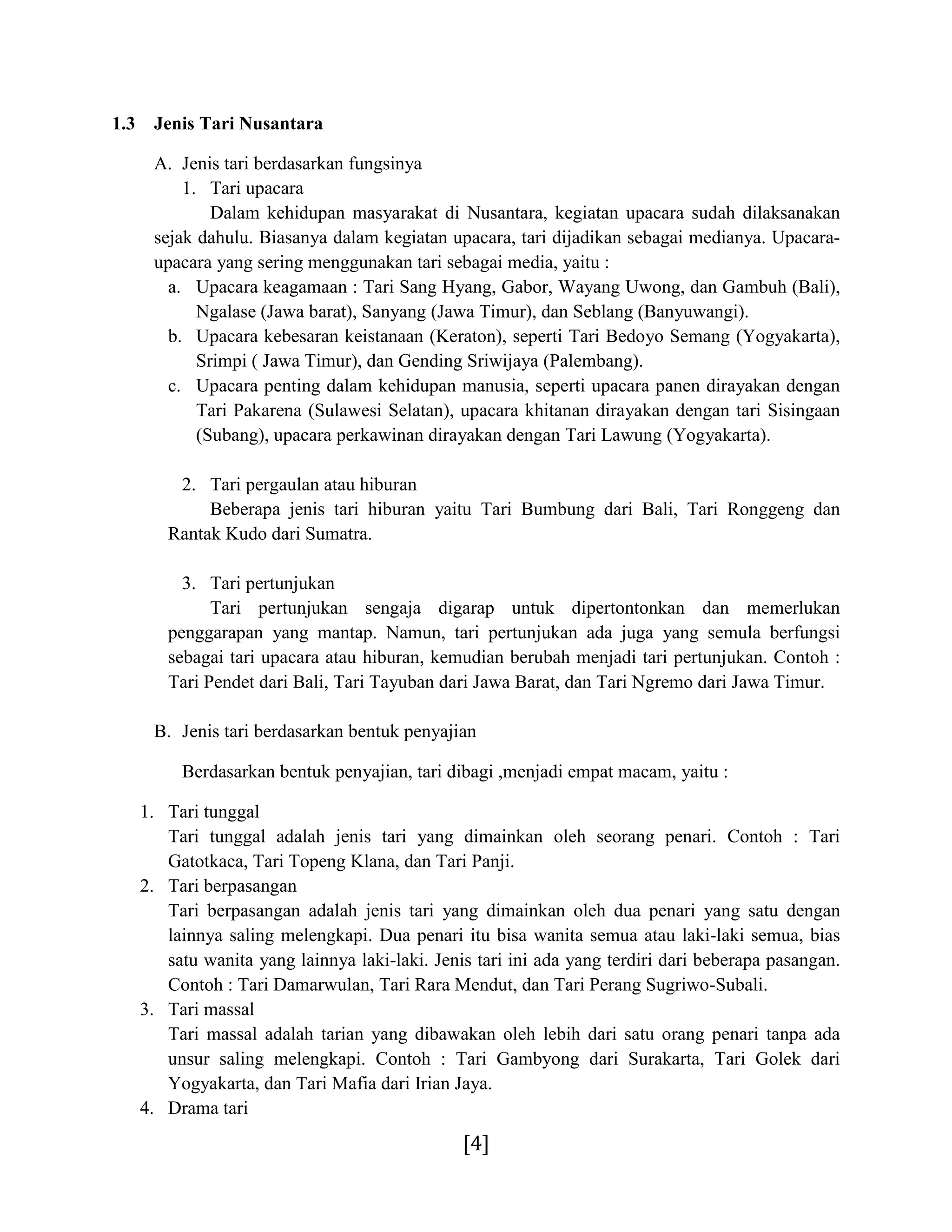 SENI TARI: Perbedaan Tari Topeng Betawi dan Cirebon | DOCX