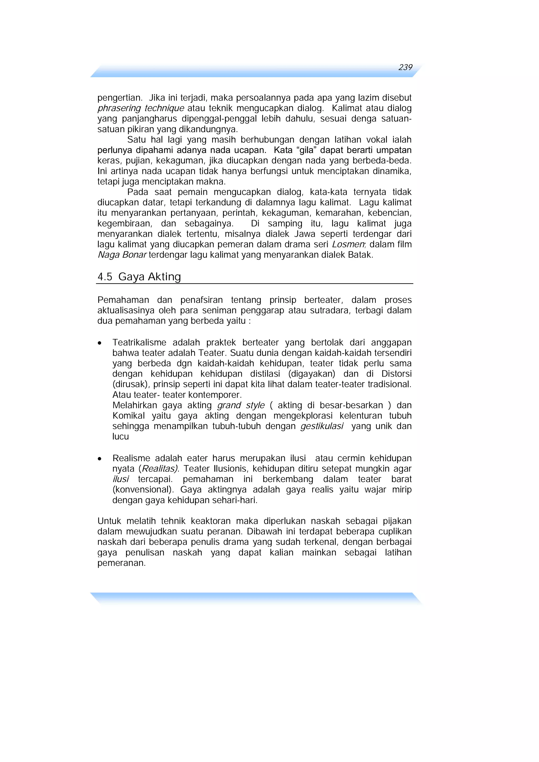 Seni teater kelas x | PDF