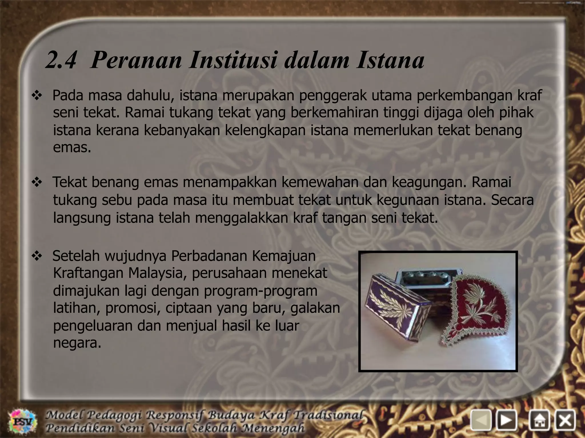Seni Tekat Slide PPT | PDF