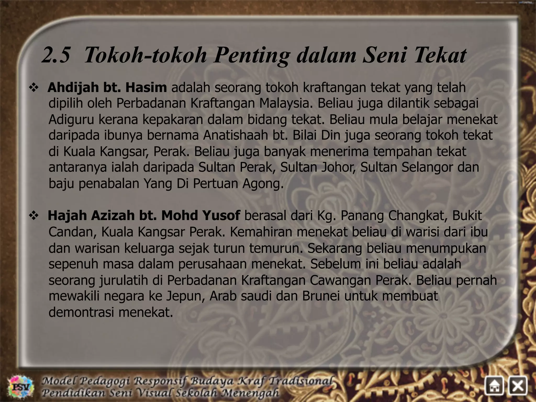 Seni Tekat Slide PPT | PDF