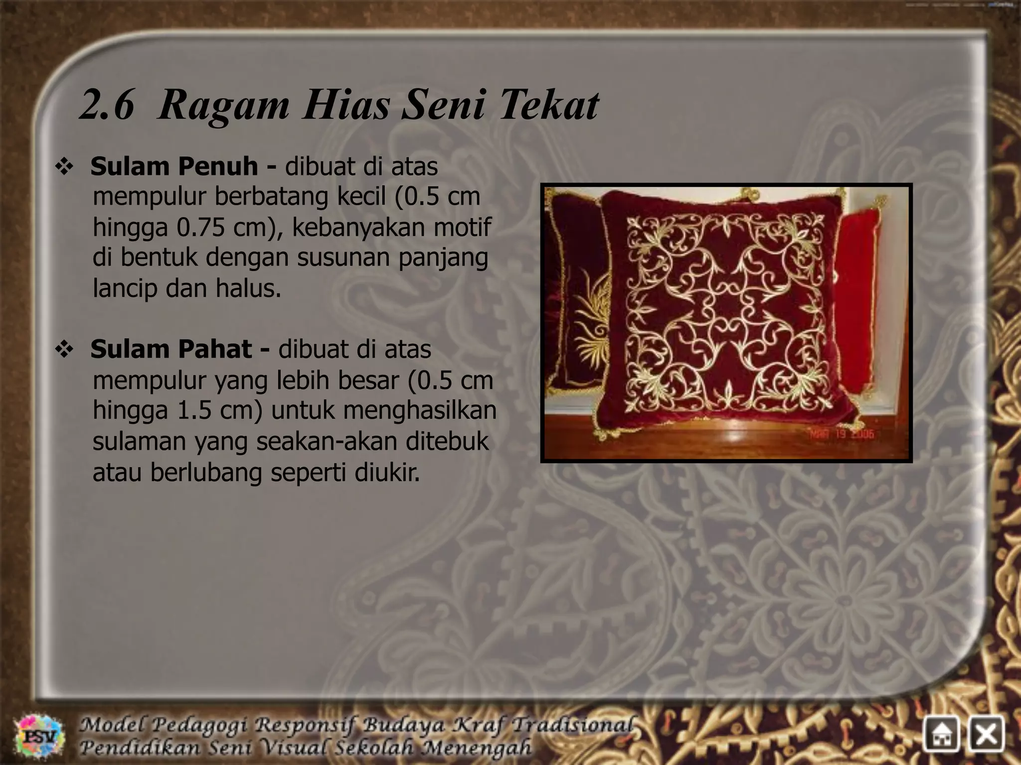 Seni Tekat Slide PPT | PDF