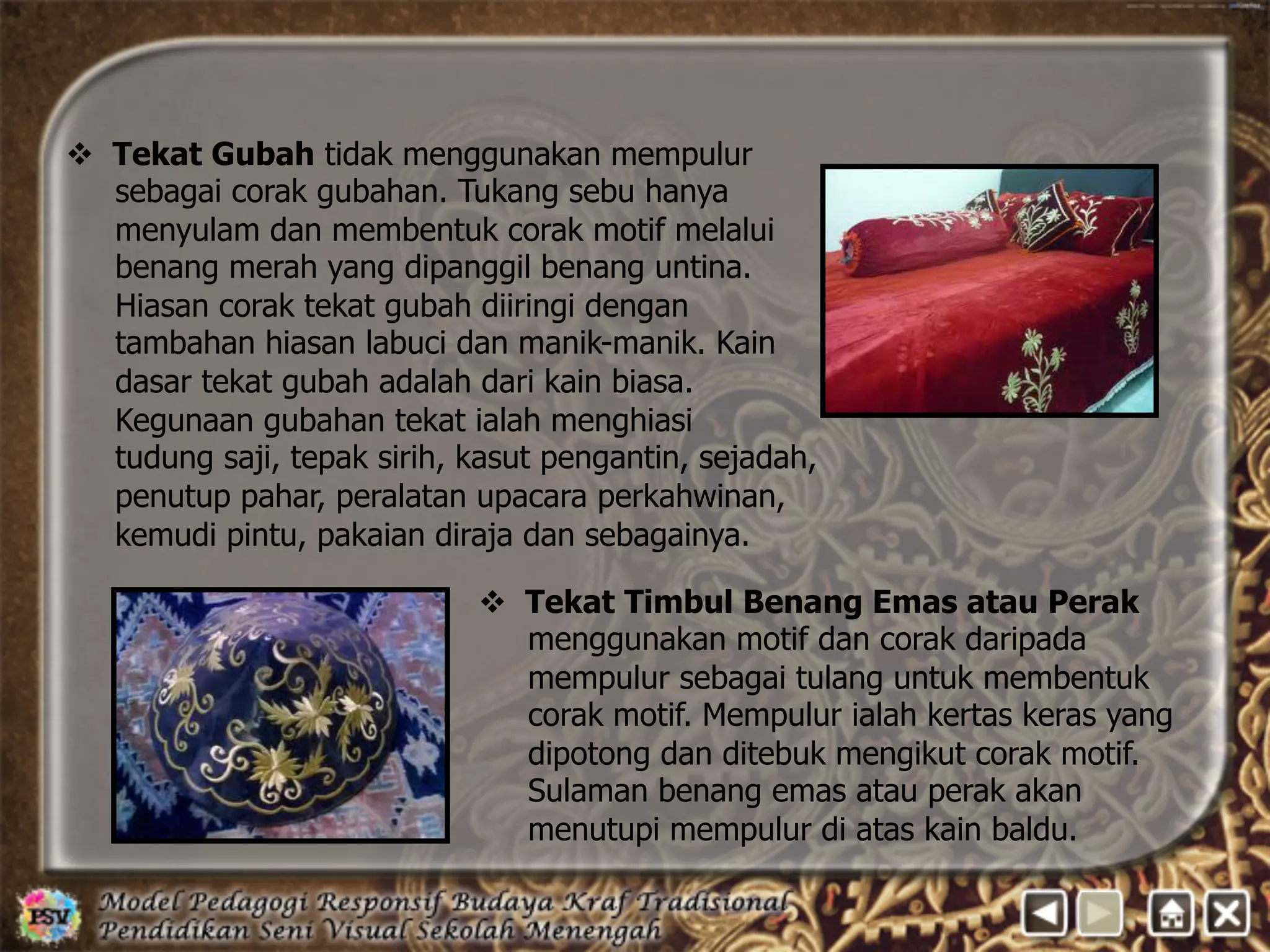 Seni Tekat Slide PPT | PDF