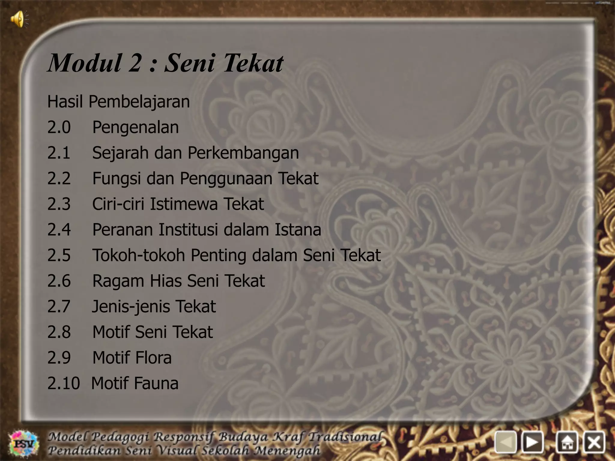 Seni Tekat Slide PPT | PDF