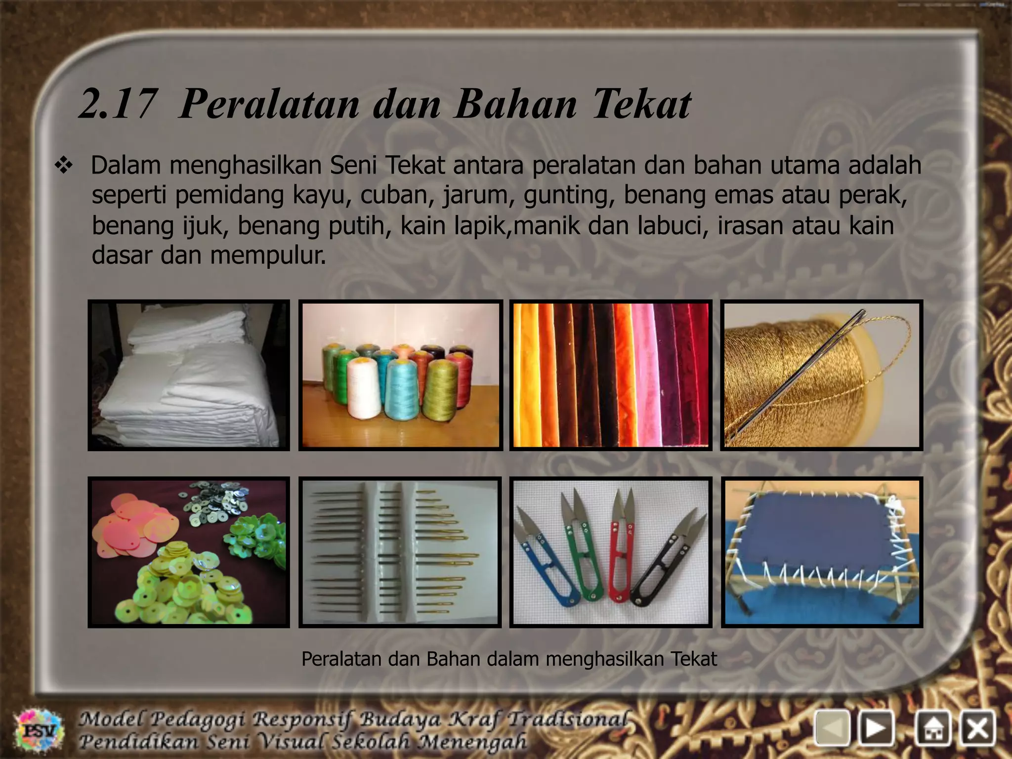 Seni Tekat Slide PPT | PDF