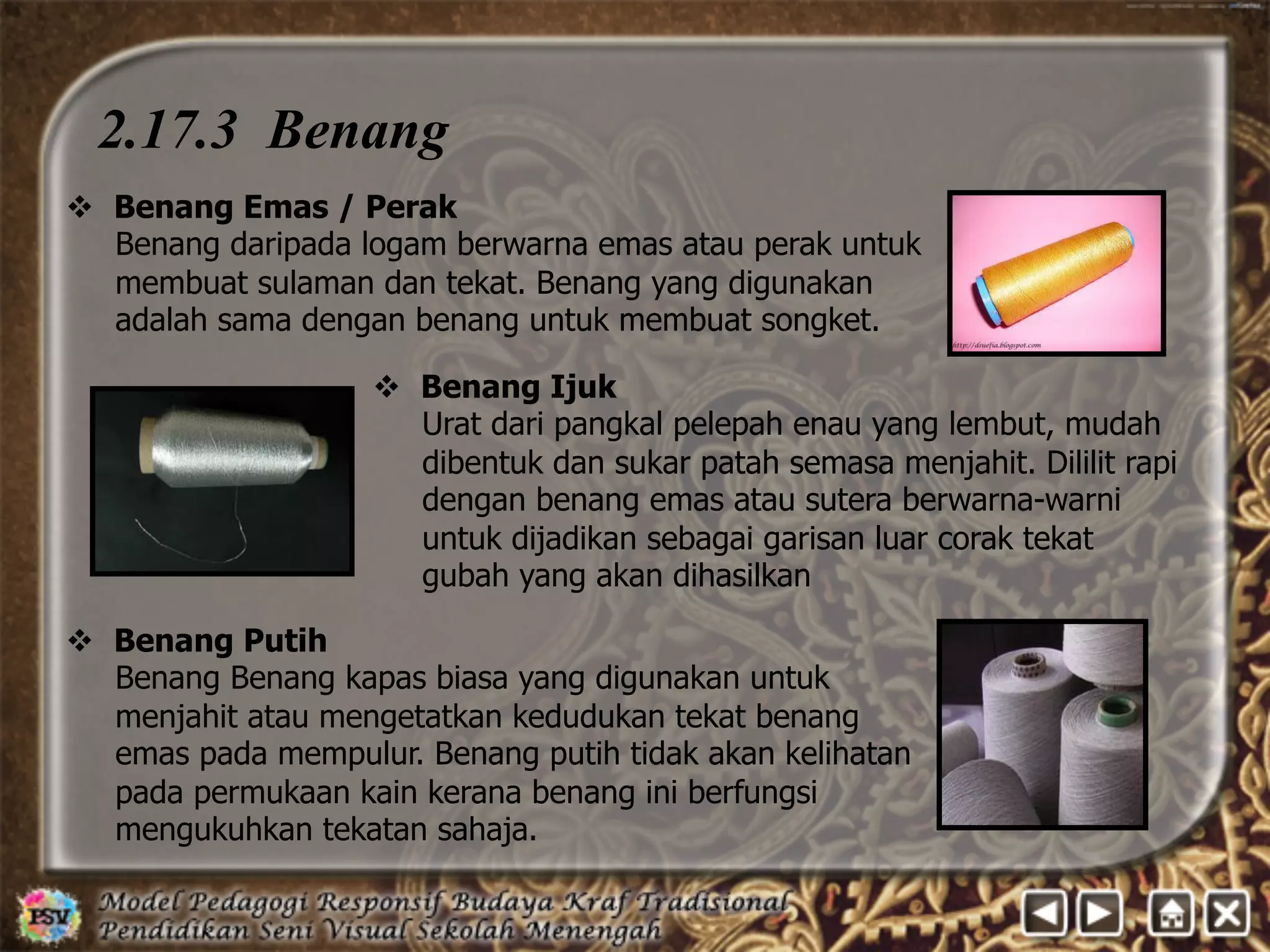 Seni Tekat Slide PPT | PDF