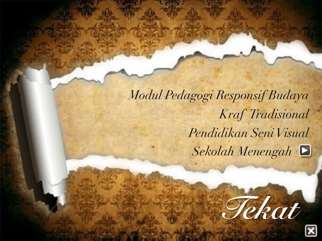 Seni Tekat Slide PPT | PDF
