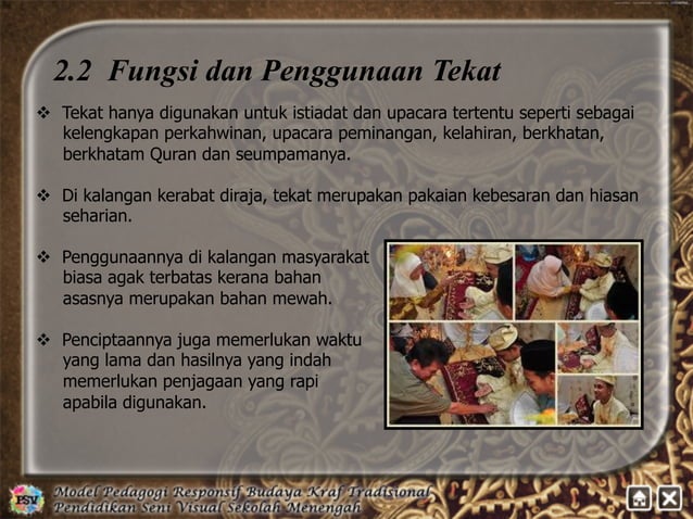 Seni Tekat Slide PPT | PDF