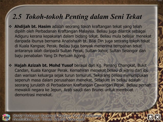 Seni Tekat Slide PPT | PDF