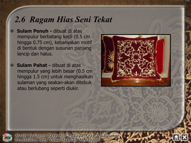 Seni Tekat Slide PPT | PDF