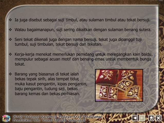 Seni Tekat Slide PPT | PDF