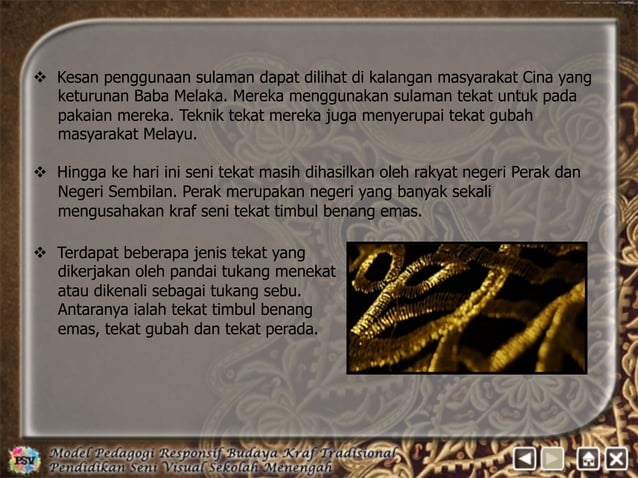 Seni Tekat Slide PPT | PDF
