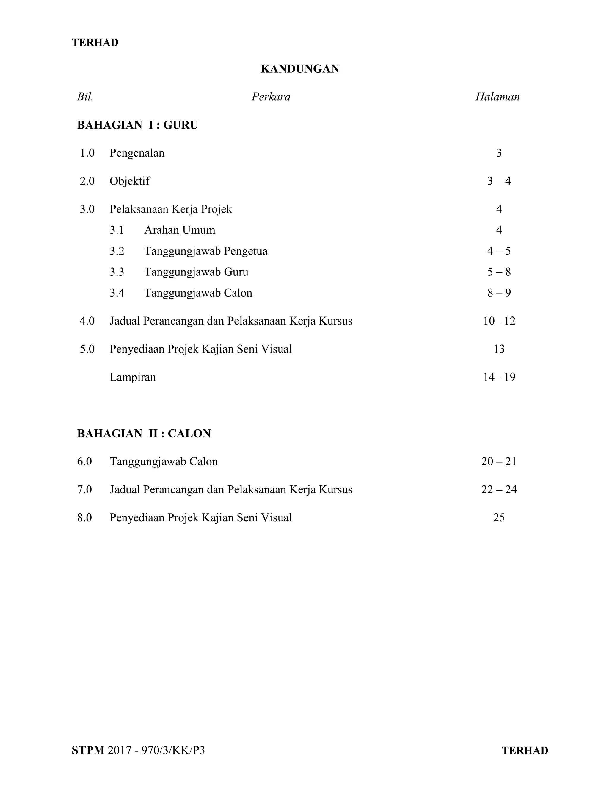 Seni visual manual kk projek 9703 | PDF