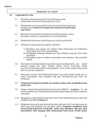 Seni visual manual kk projek 9703 | PDF