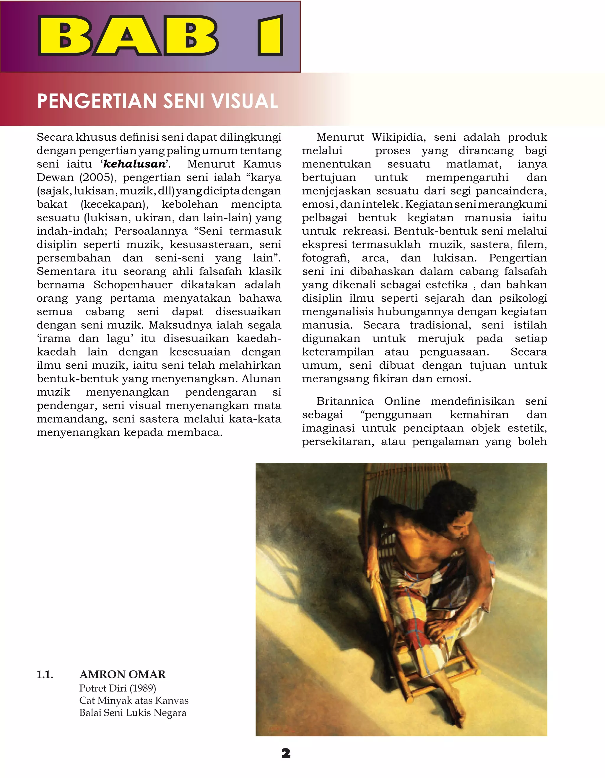 Seni visual stpm sample hassan mohd ghazli | PDF