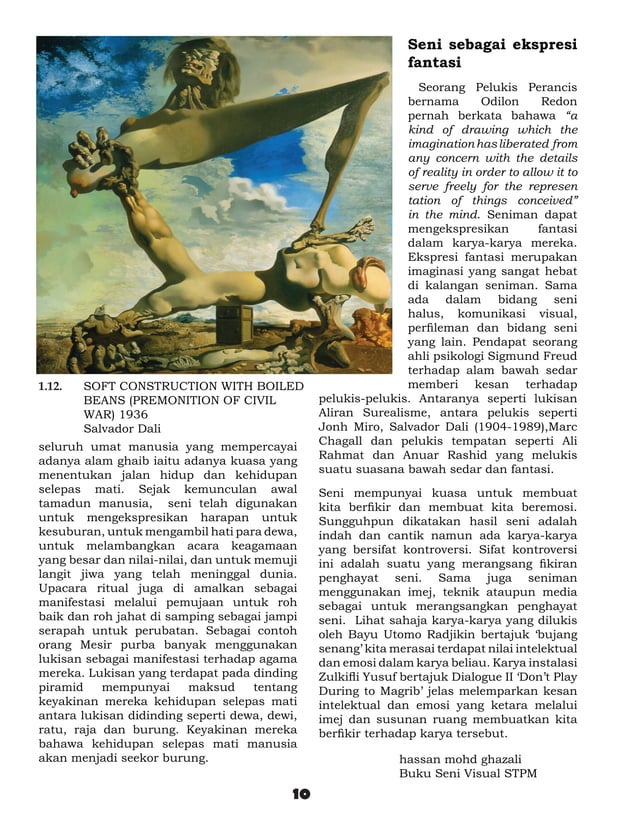 Seni visual stpm sample hassan mohd ghazli | PDF