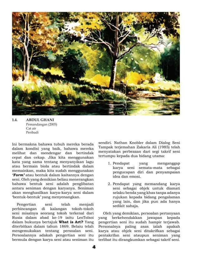 Seni visual stpm sample hassan mohd ghazli | PDF