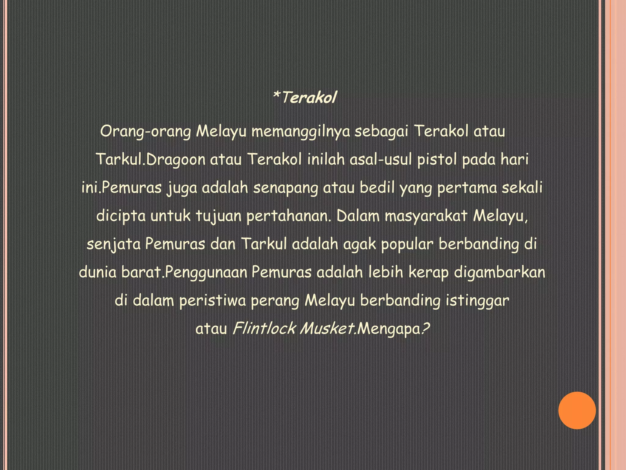 Senjata melayu yang digelapkan sejarah oleh : Laksamana Zahir | PPTX