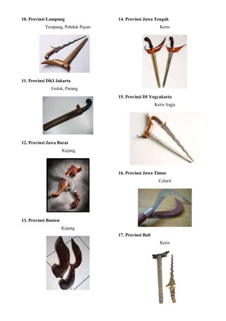 Senjata Tradisional 37 Provinsi - Gambar.docx