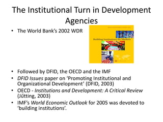 Institutions & Economic Development | PPTX