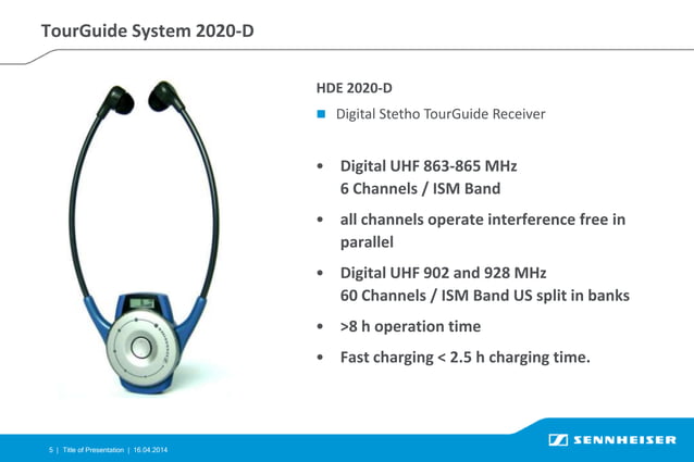 Sennheiser tour guide (2012) | PPT