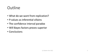 The replication crisis: are P-values the problem and are Bayes factors ...