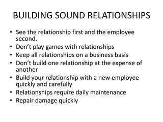 Senor subordinate relations and personnel administration | PPT