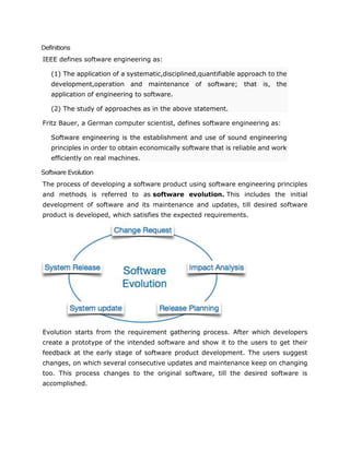 Software Engineering Evolution Software Paradigm | PDF