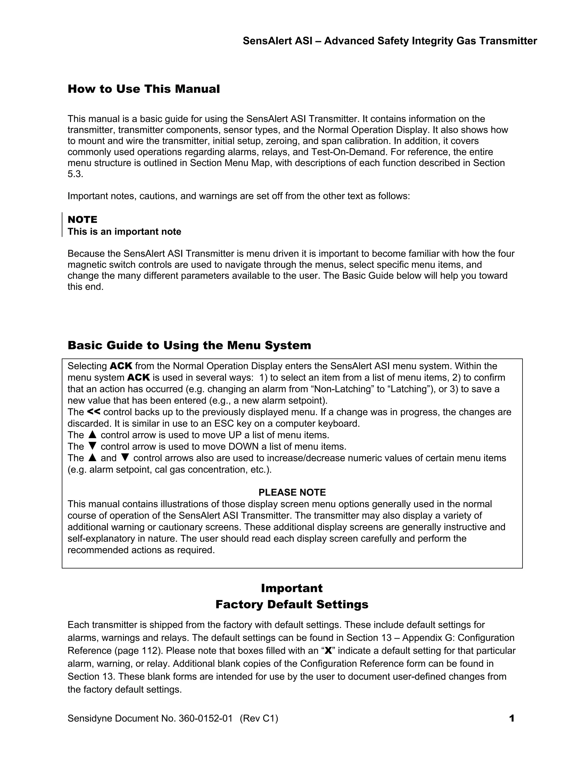 SensAlert ASI Advanced Safety Integrity Gas Transmitter | PDF