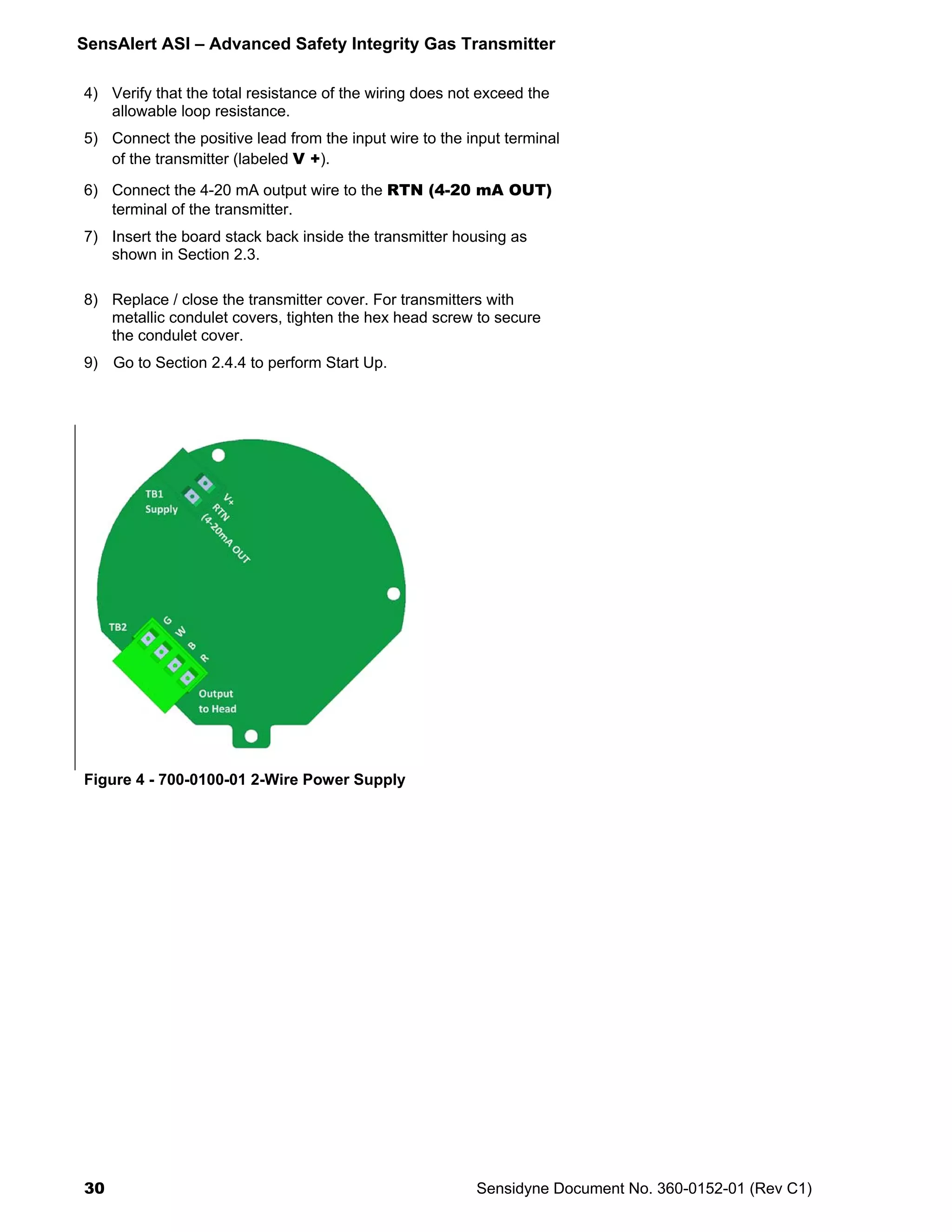 SensAlert ASI Advanced Safety Integrity Gas Transmitter | PDF