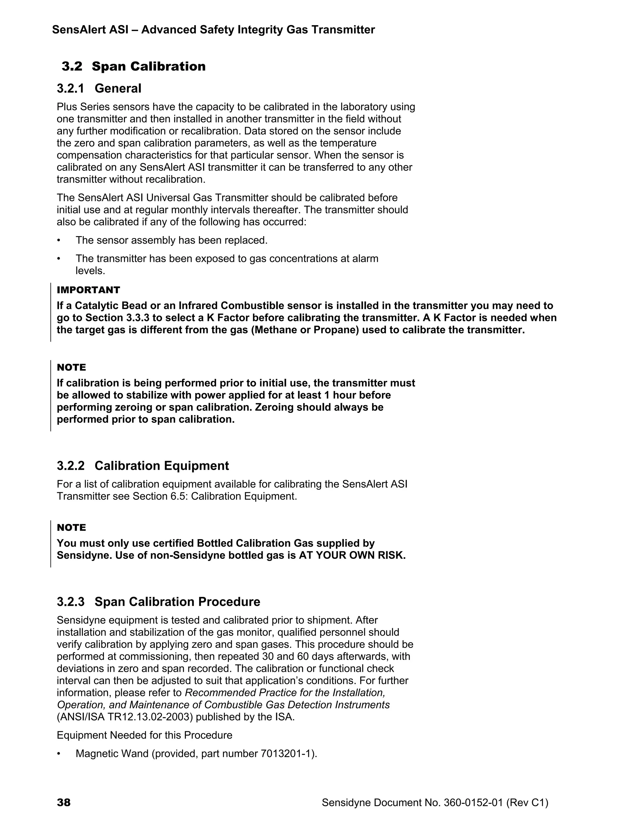 SensAlert ASI Advanced Safety Integrity Gas Transmitter | PDF