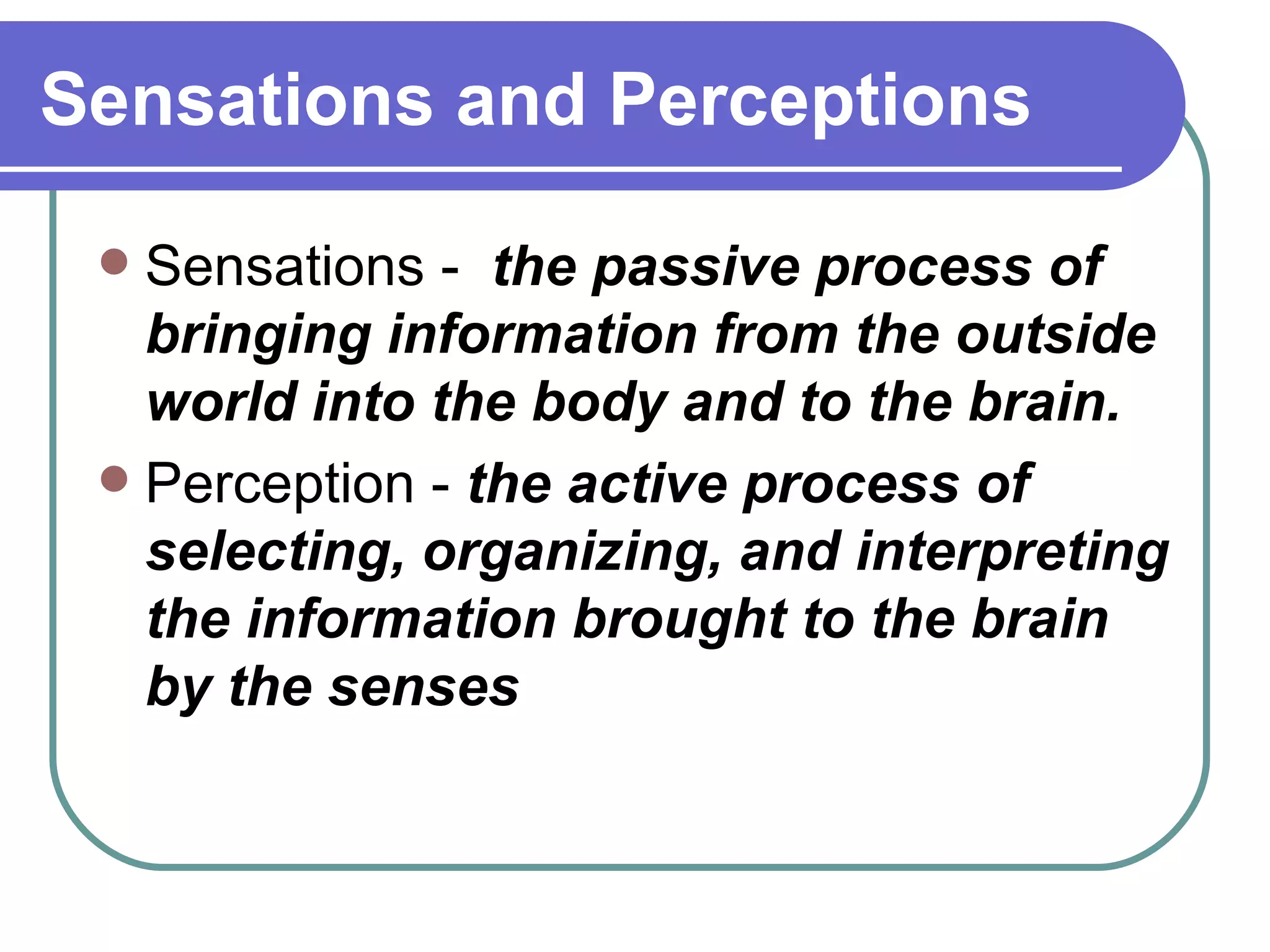 Sensation | PPT