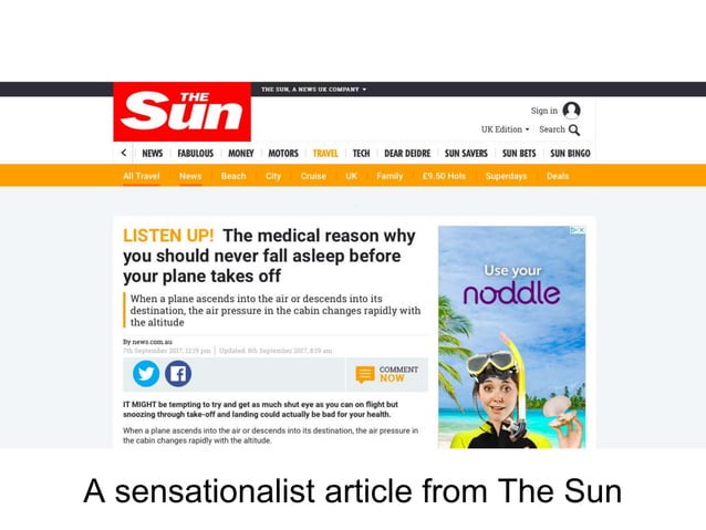 Sensationalism | PPTX | Ear, Nose and Throat Conditions | Diseases and ...