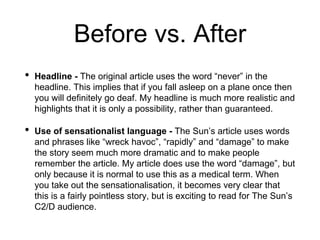 Sensationalism | PPTX | Ear, Nose and Throat Conditions | Diseases and ...