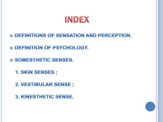 Sensation and perception | PPTX