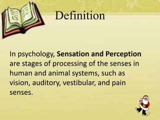 Sensation and perception | PPT