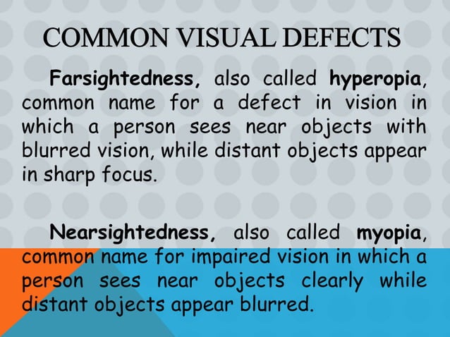 Sensation and Perception (psychology) | PPTX | Eye and Vision ...