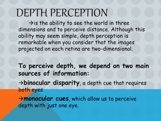 Sensation and Perception (psychology) | PPTX