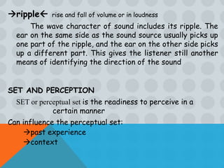 Sensation and Perception (psychology) | PPTX