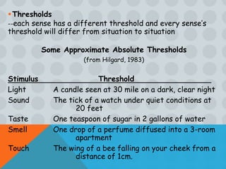 Difference Threshold Examples Psychology