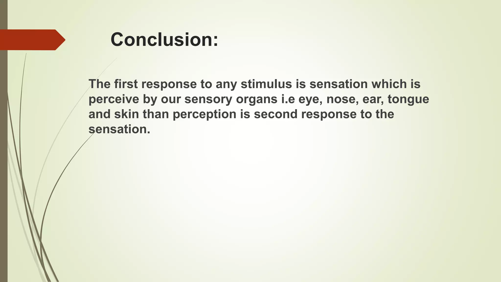 Sensation and perception | PPTX