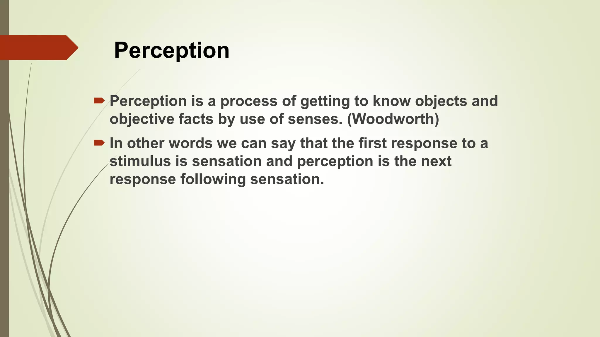 Sensation and perception | PPTX