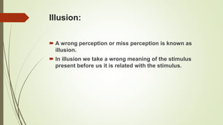 Sensation and perception | PPTX