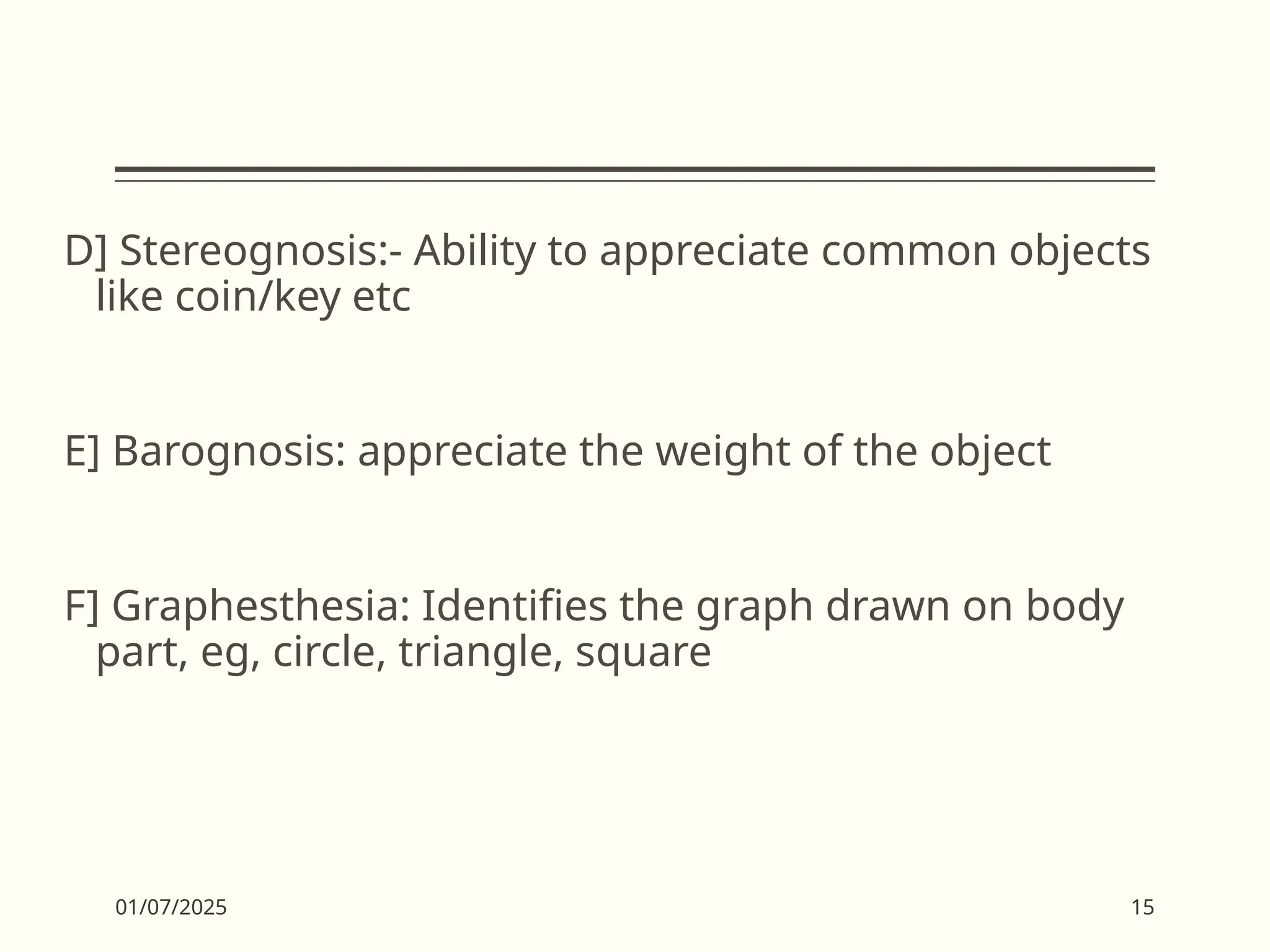 full Sensation Examination.pptx hd pages | PPTX