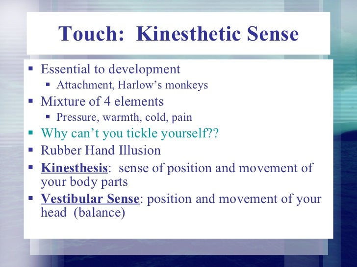 Kinesthesis Sense