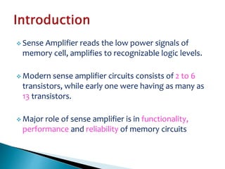 Sense ampliers | PPTX