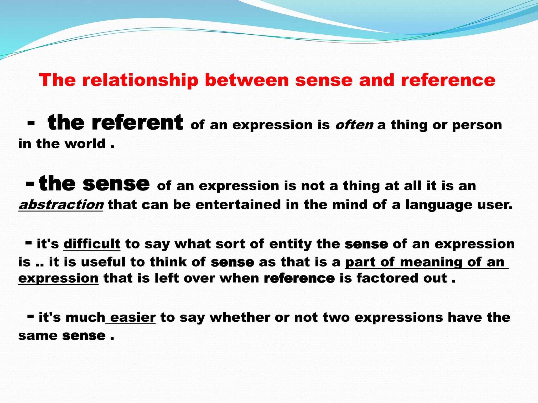 Sense and reference | PPTX
