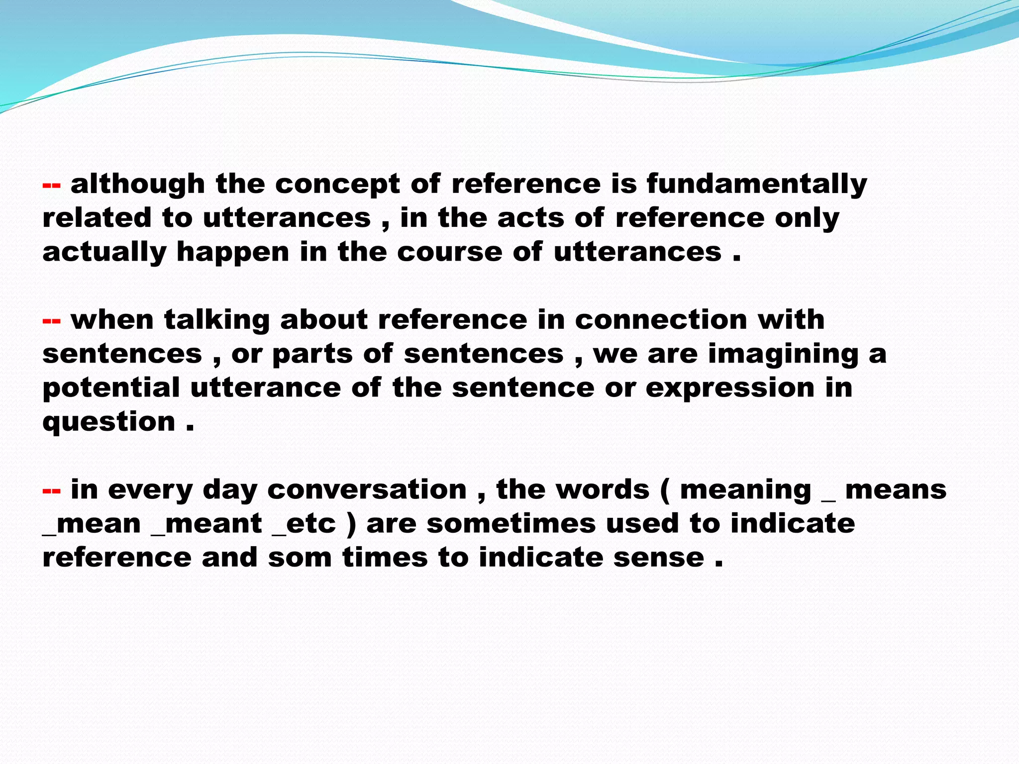 Sense and reference | PPTX